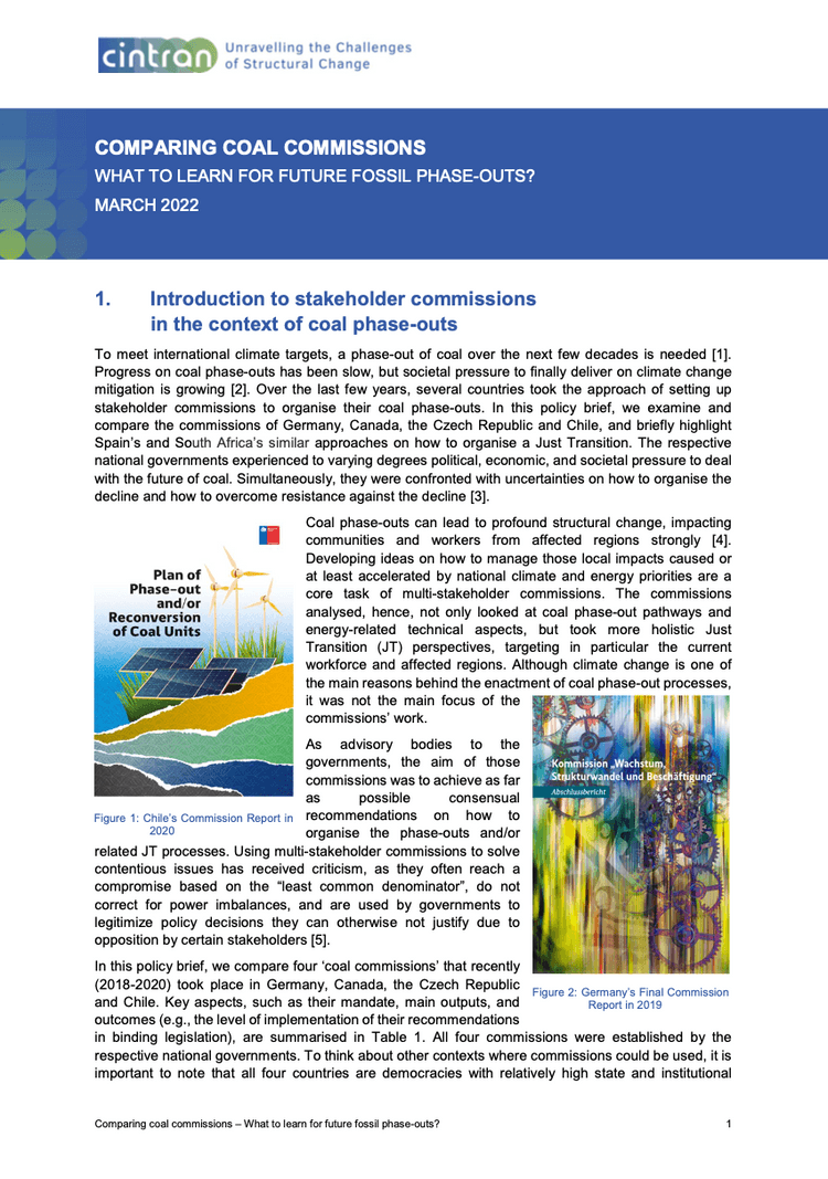 Publications | Coal Transitions