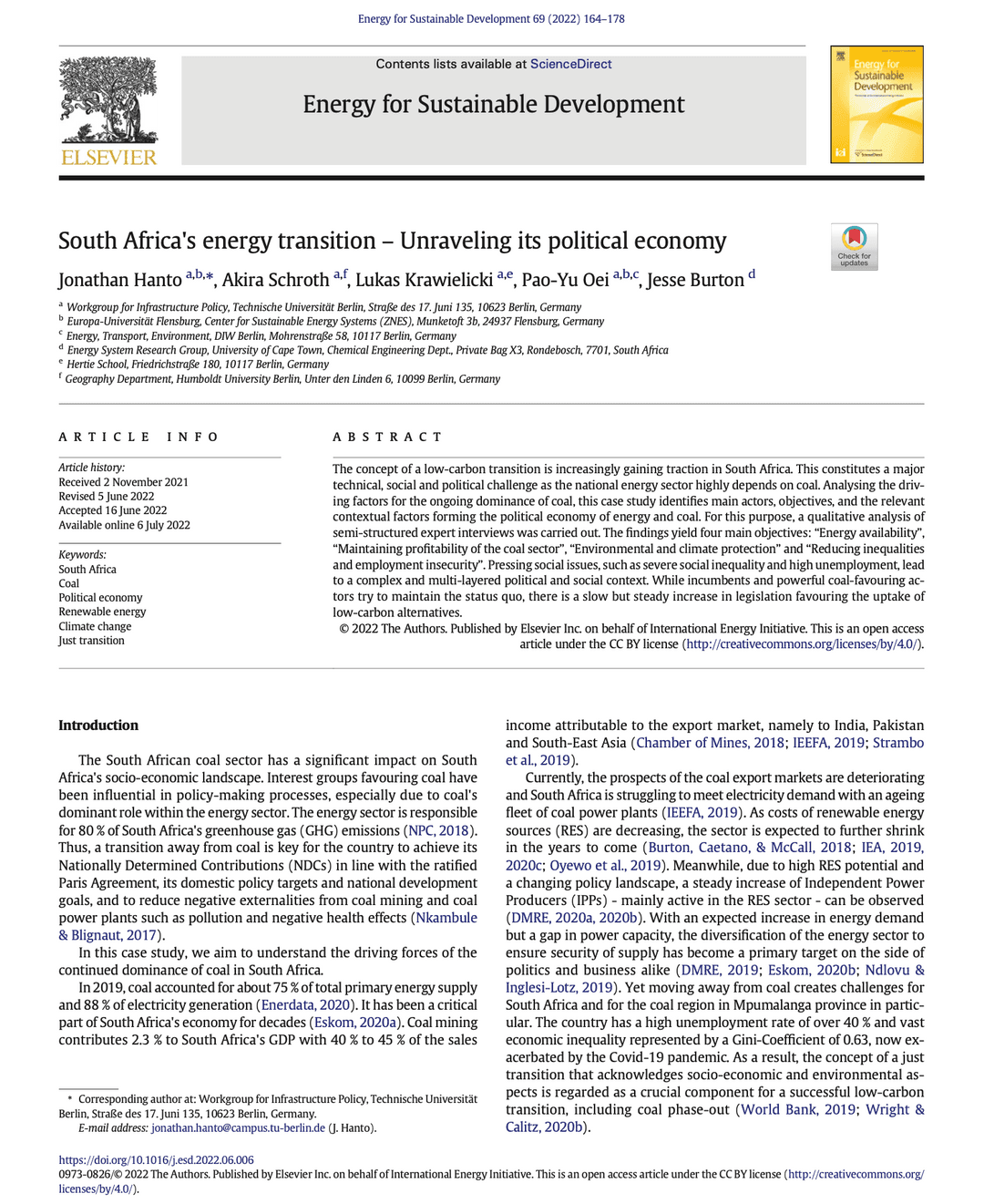 Publications | Coal Transitions